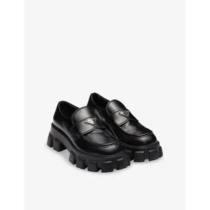 Prada Monolith Leather Loafers
