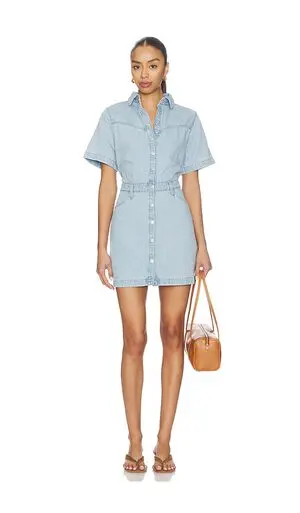 LEVI'S Short Sleeve Western Dress - Blue
