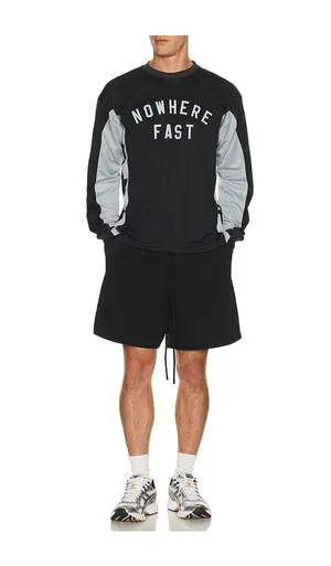 DEVA STATES Long Sleeve Graphic Mesh Jersey