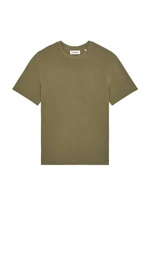 FRAME Short Sleeve Light Cotton Tee In . Also - Sage