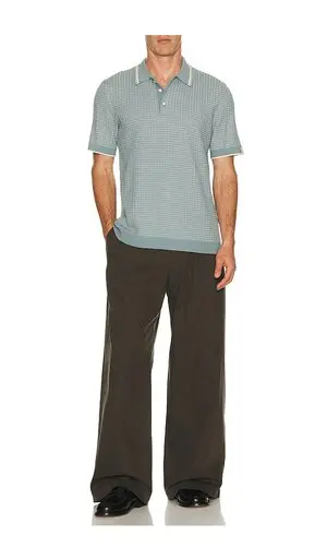 Rag & Bone Harvey Rib Polo In . Also - Grey