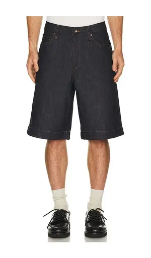 Rag & Bone Baggy Denim Shorts - Blue