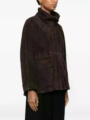 Nour Hammour Quai Suede Jacket - Brown