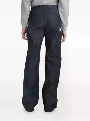 A.p.c. Indigo Denim Jeans With Logo Detail