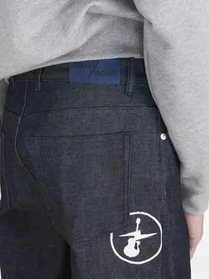 A.p.c. Indigo Denim Jeans With Logo Detail
