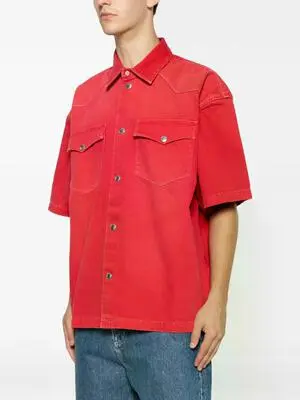 7 For All Mankind Logo-patch Short-sleeve Overshirt