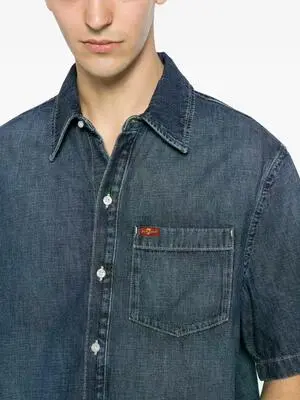 7 For All Mankind Short-sleeve Chest-pocket Shirt