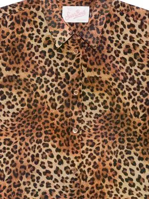MC2 SAINT BARTH Brigitte Leopard-print Shirt