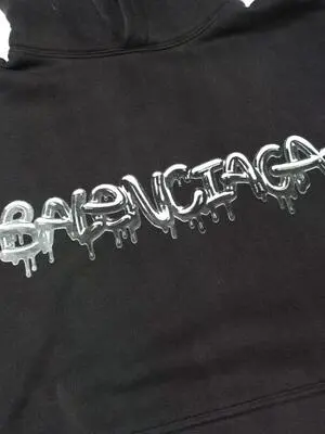 Balenciaga Logo Print Hoodie