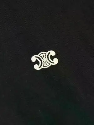 Celine Cotton T-shirt With Triomphe Detail