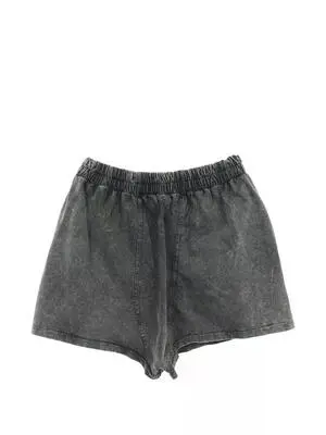 LOUIS VUITTON Logo Print Acid Wash Shorts