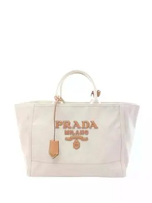 Prada Giardiniere Tote Bag - Neutrals