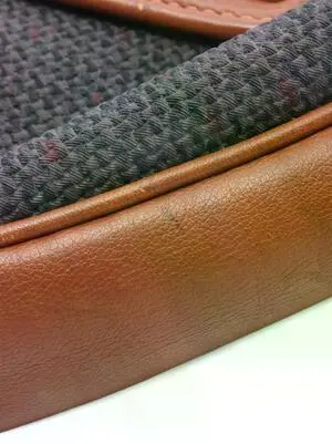 Saint Laurent Woven Two-tone Shoulder Bag
