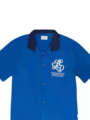 Aimé Leon Dore Logo-print Bowling Shirt - Blue
