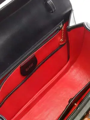 Gucci Bamboo Turn-lock Tote Bag - Black