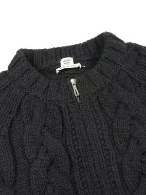 Hermès Cable-knit Zip-up Cardigan