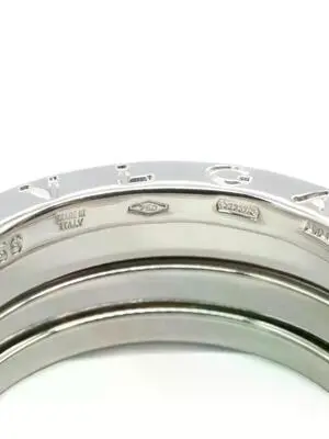 BVLGARI B.zero1 18k White Gold 3-band Ring - Silver