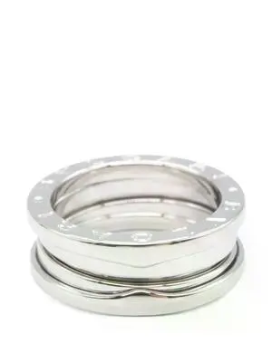BVLGARI B.zero1 Three-band Ring In White Gold - Silver