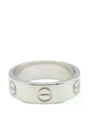 Cartier 18k White Gold Love Ring - Silver