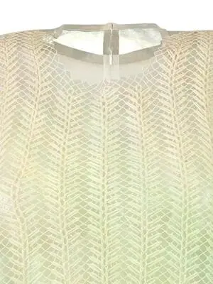 CURATORIA Crochet-knit Round Neck Sleeveless Top