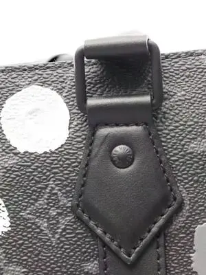 LOUIS VUITTON Yayoi Kusama Sac Plat Monogram Eclipse 2-way Handbag