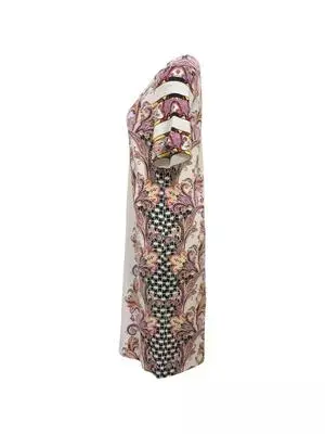 Etro Paisley Print V-neck Shift Dress