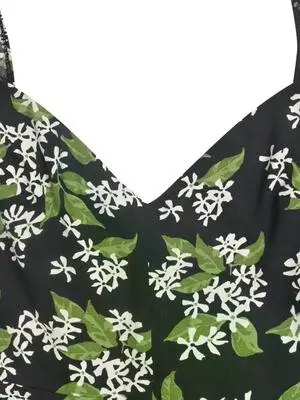 REFORMATION Floral Print V-neck Short Sleeve Maxi Dress