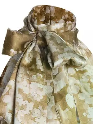 COLLINI MILANO Meg Halterneck Blouse With Pussy-bow Collar