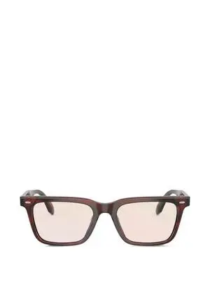 Oliver Spencer Square-frame Eyeglasses - Brown
