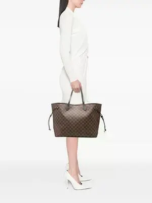 LOUIS VUITTON Damier Ebene Neverfull Gm Tote Bag - Brown