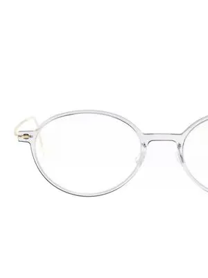 LINDBERG 6667 Round-frame Eyeglasses - Silver