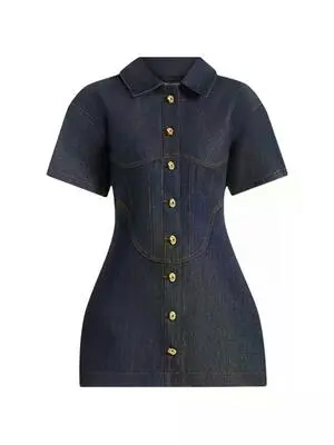 Manière De Voir Manière De Voir Mathilde Mini Dress Blue