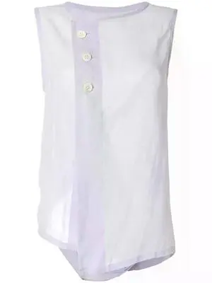 Y’s Front Buttoned Vest Top