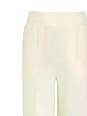 Varley Beige Jersey-texture Elasticated Waistband Wide Leg Track Pants - Neutrals