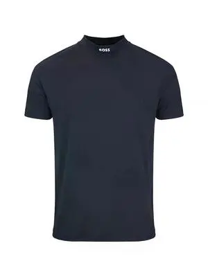 BOSS Logo Print High Neck Raglan Sleeve T-shirt