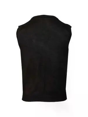 Al Duca D'aosta Knitted Cashmere Vest - Black