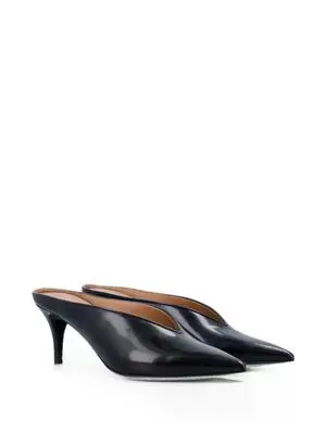 Stella McCartney Pointed-toe V-cut Mules - Black