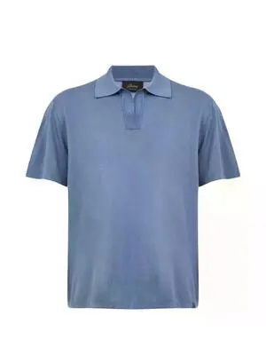 Brioni Piqué Polo Shirt - Blue