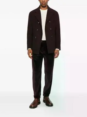 Eleventy Pleated Corduroy Trousers