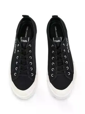 Karl Lagerfeld Logo-embroidered Platform Sneakers