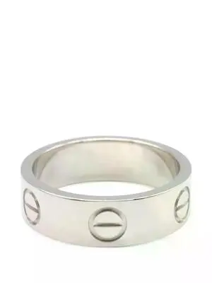 Cartier 18k White Gold Love Ring - Silver