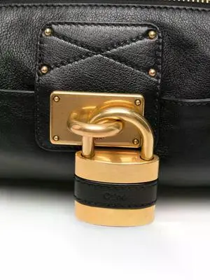 Chloé Paddington Grained-leather Shoulder Bag - Black