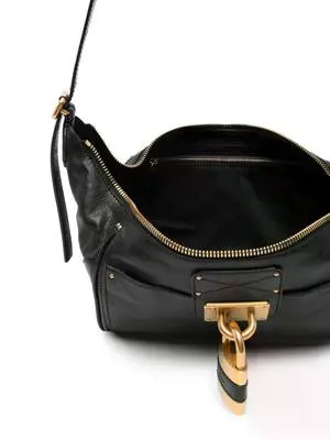 Chloé Paddington Grained-leather Shoulder Bag - Black
