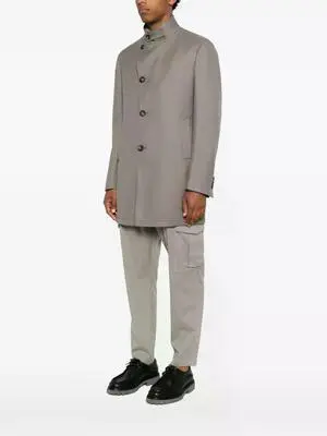 Tagliatore Gordon High-neck Button-up Coat