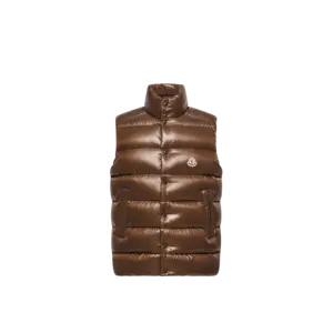 Moncler Tibb Down Gilet - Brown