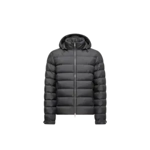 Moncler Arneb Hooded Short Down Jacket - Black