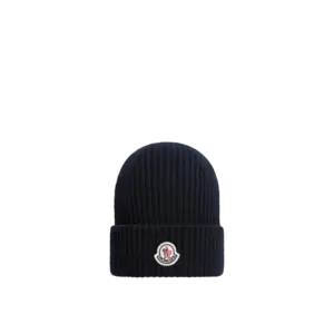 Moncler Wool & Cashmere Beanie - Blue