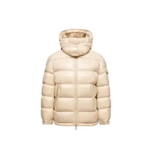 Moncler Moncler Maire Hooded Short Down Jacket Beige