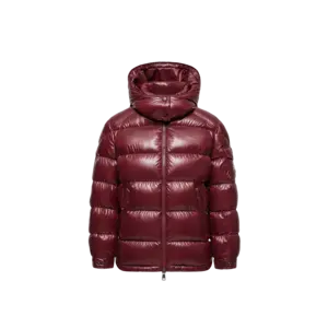 Moncler Maire Hooded Short Down Jacket - Red