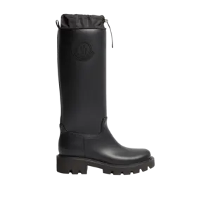 Moncler Kickstream Knee-high Rubber Boots - Black